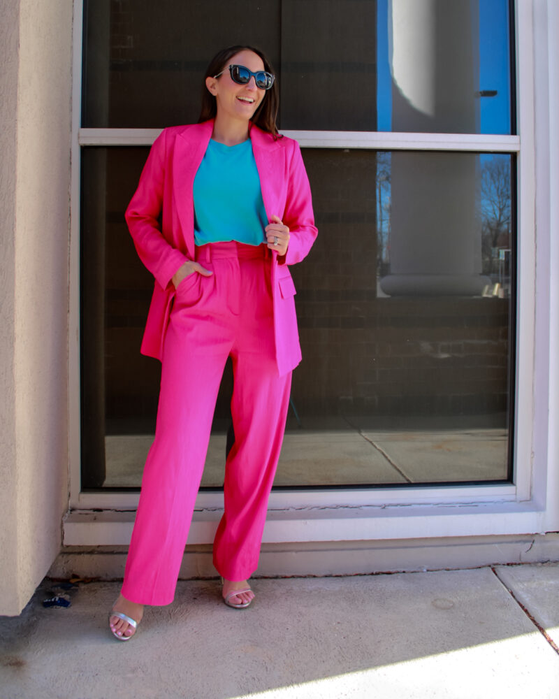 How to Style a Colored Suit - Side of Sequins